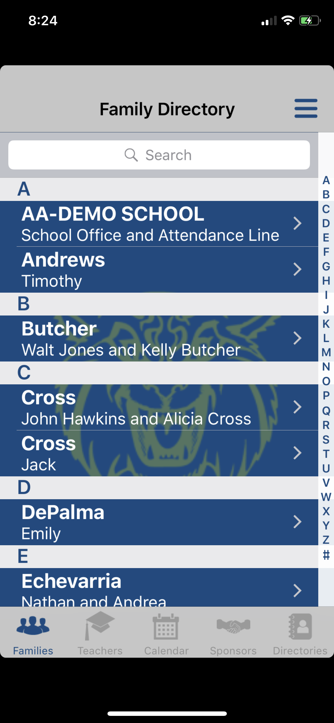 Add an Entry with School Information (LIST BY FAMILY) – DirectorySpot